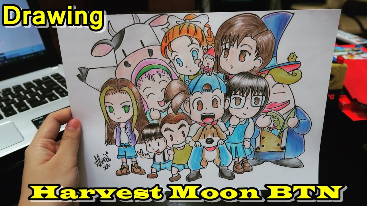 Drawing Harvest Moon Back To Nature - YouTube