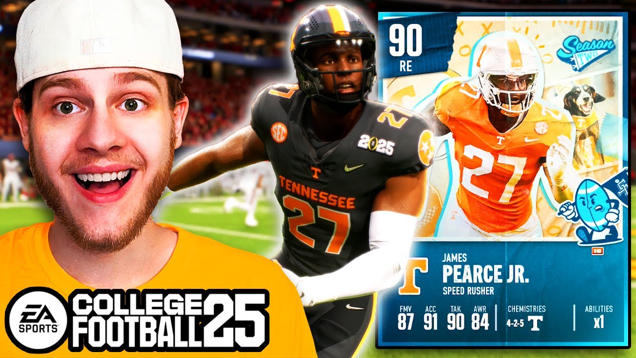 *EXCLUSIVE* James Pearce Jr. DOMINATES CUT Champs! College Football 25 ...