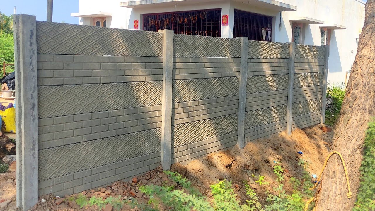 READMADE COMPOUND WALL KBS CEMENT WORK - YouTube