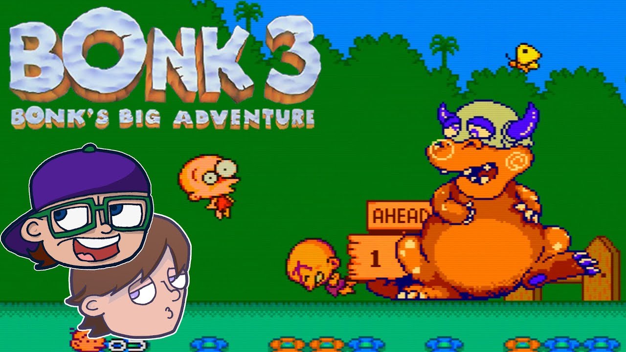 Bonk 3 Gameplay - 2 Player Mode!! Bonks Big Adventure Playthrough ...