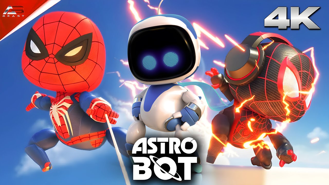 ASTRO BOT - SPIDER-MAN AND MILES MORALES RESCUE WALKTHROUGH! - YouTube