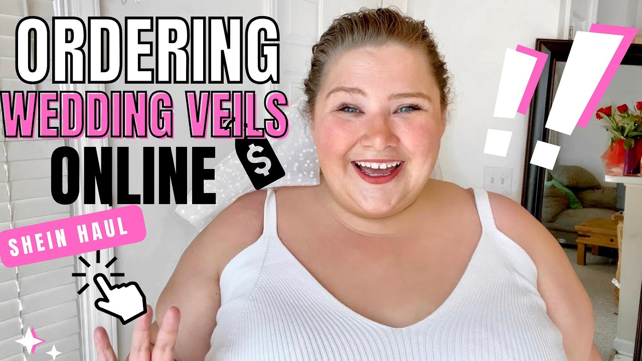 SHEIN WEDDING VEIL TRY ON HAUL | BACHELORETTE PARTY + ELOPEMENT STYLE VEILS - YouTube