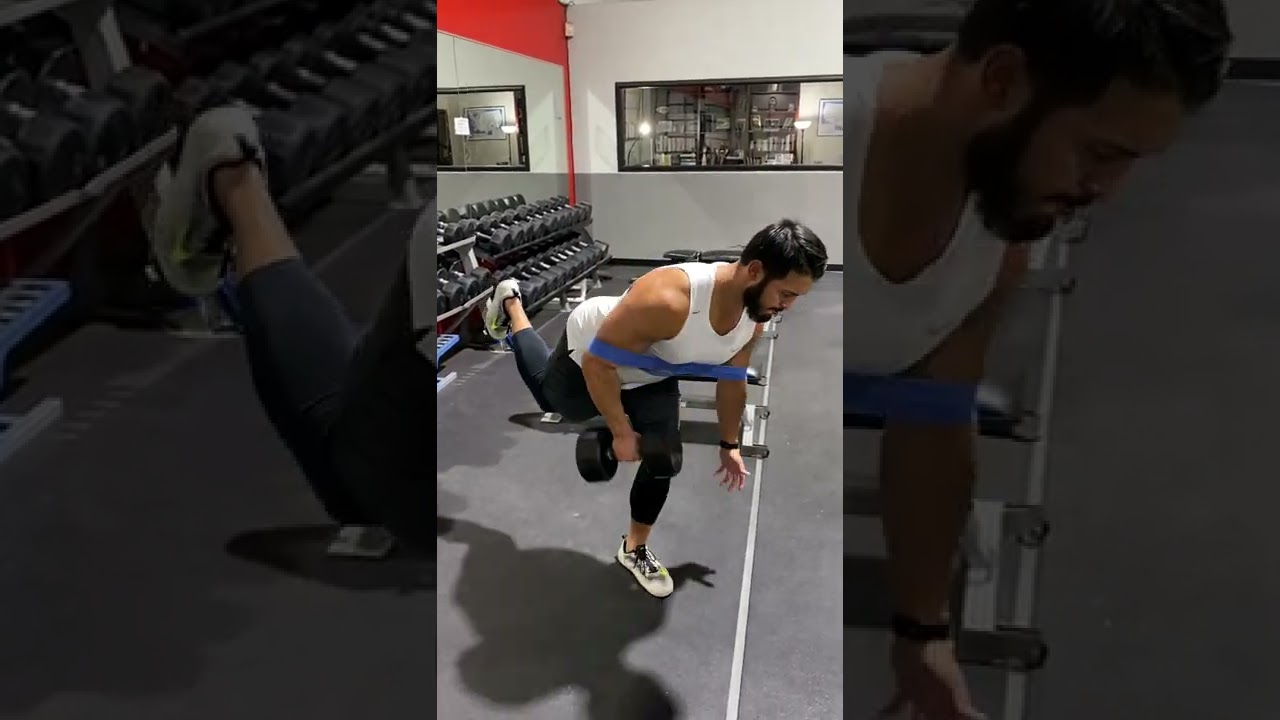 Rotational Oblique Sling Single Arm Single Leg RDL Row with Mini Band ...