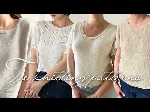 Tee Knitting Patterns for Summer & Spring 🧶 Fingering/Sport Weight