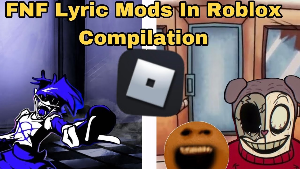 FNF Lyric Mods In Roblox Compilation! - YouTube