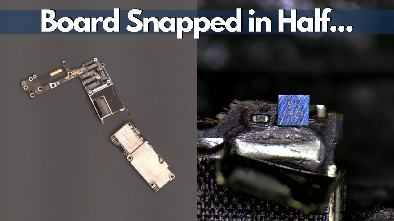 Trying to save data from a board that is snapped in half... - YouTube