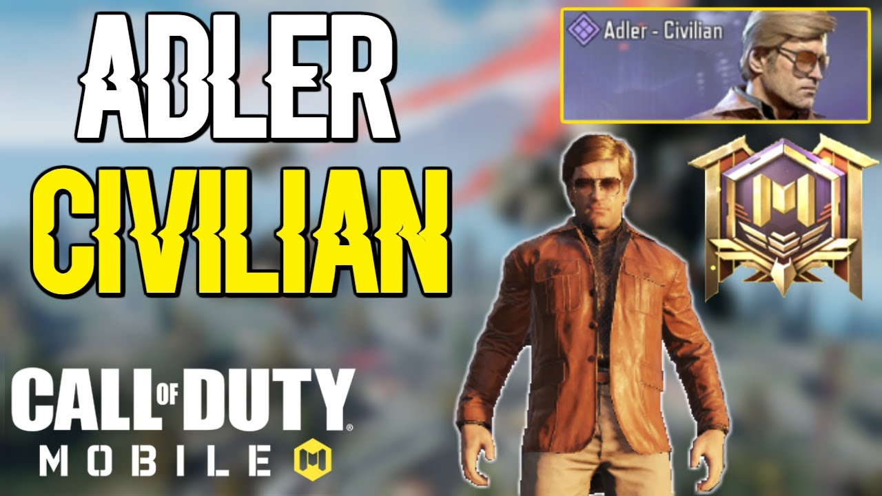 *NEW* EPIC ADLER CIVILIAN CHARACTER GAMEPLAY in CALL OF DUTY MOBILE ...