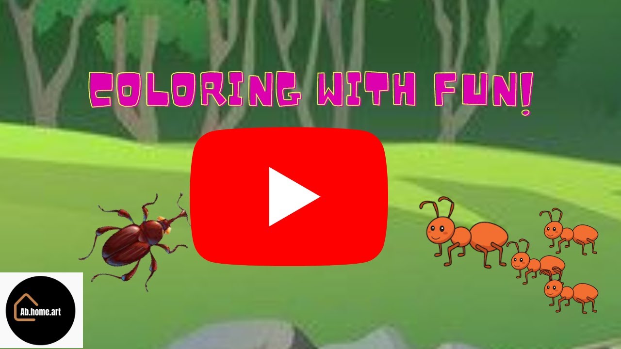 FUN COLORING | STEP BY STEP PAINT INSECT PART 3 - YouTube