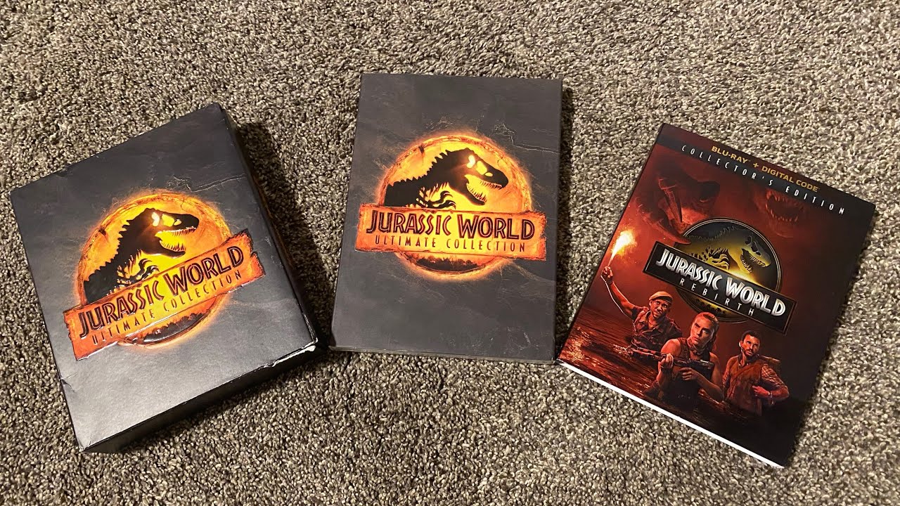 Jurassic World 6 movie Ultimate collection + Jurassic World Rebirth blu ...