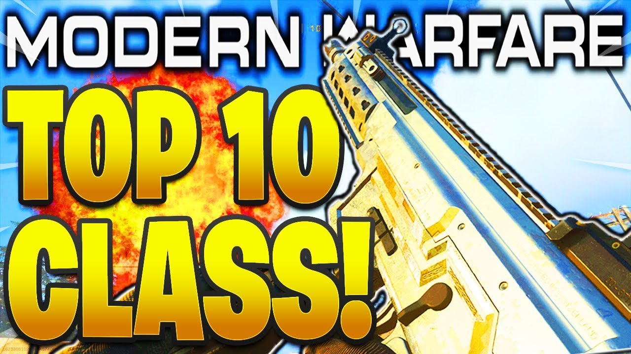 TOP 10 BEST CLASS SETUPS MODERN WARFARE 1.08 PATCH! COD MODERN WARFARE ...