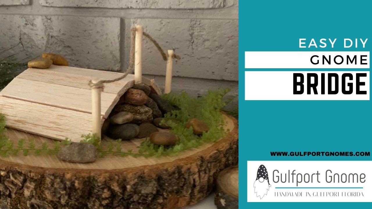DIY Gnome Bridge Using a Plastic Cup and Balsa Wood - YouTube