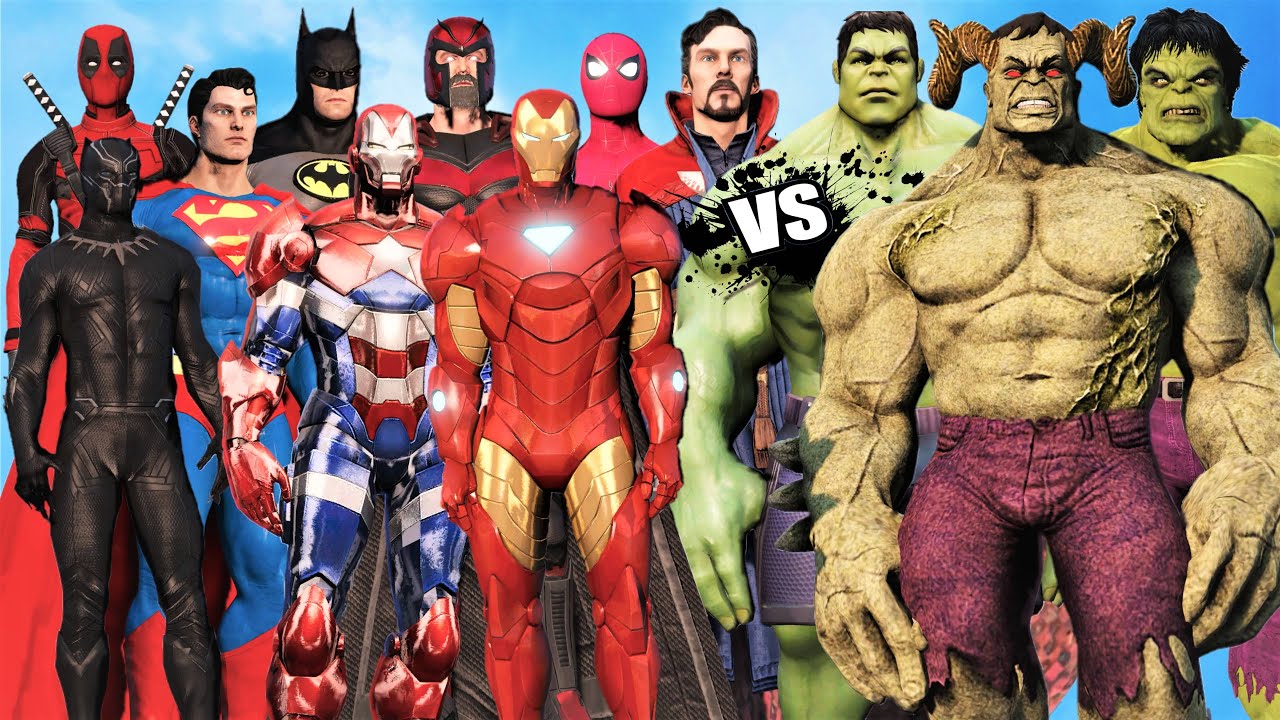 SUPERHEROES vs VILLAINS | THE AVENGERS vs JUSTICE LEAGUE & X- Men | The ...