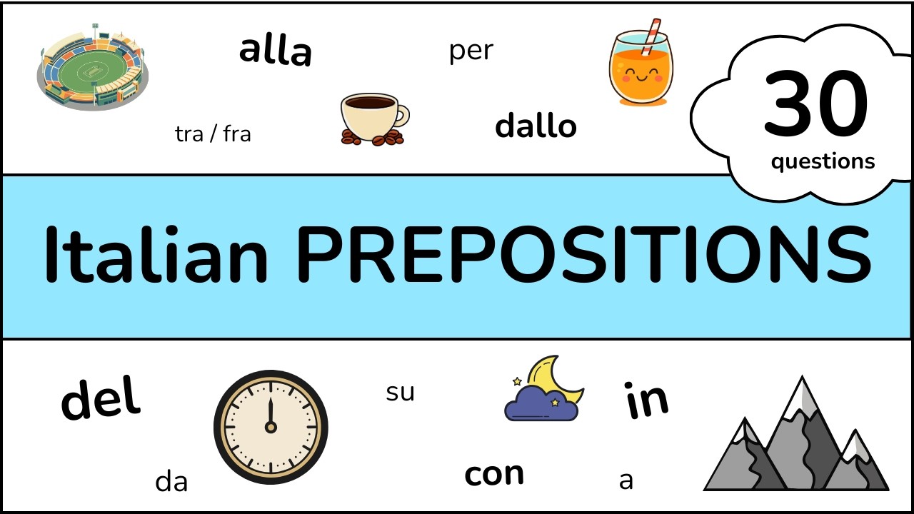 Learn ITALIAN PREPOSITIONS with this QUIZ! - Simple and Combined ...