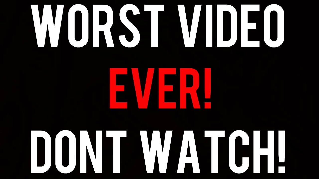 EPIC FAIL! WORST VIDEO EVER! BLACK FACE MASK! - YouTube