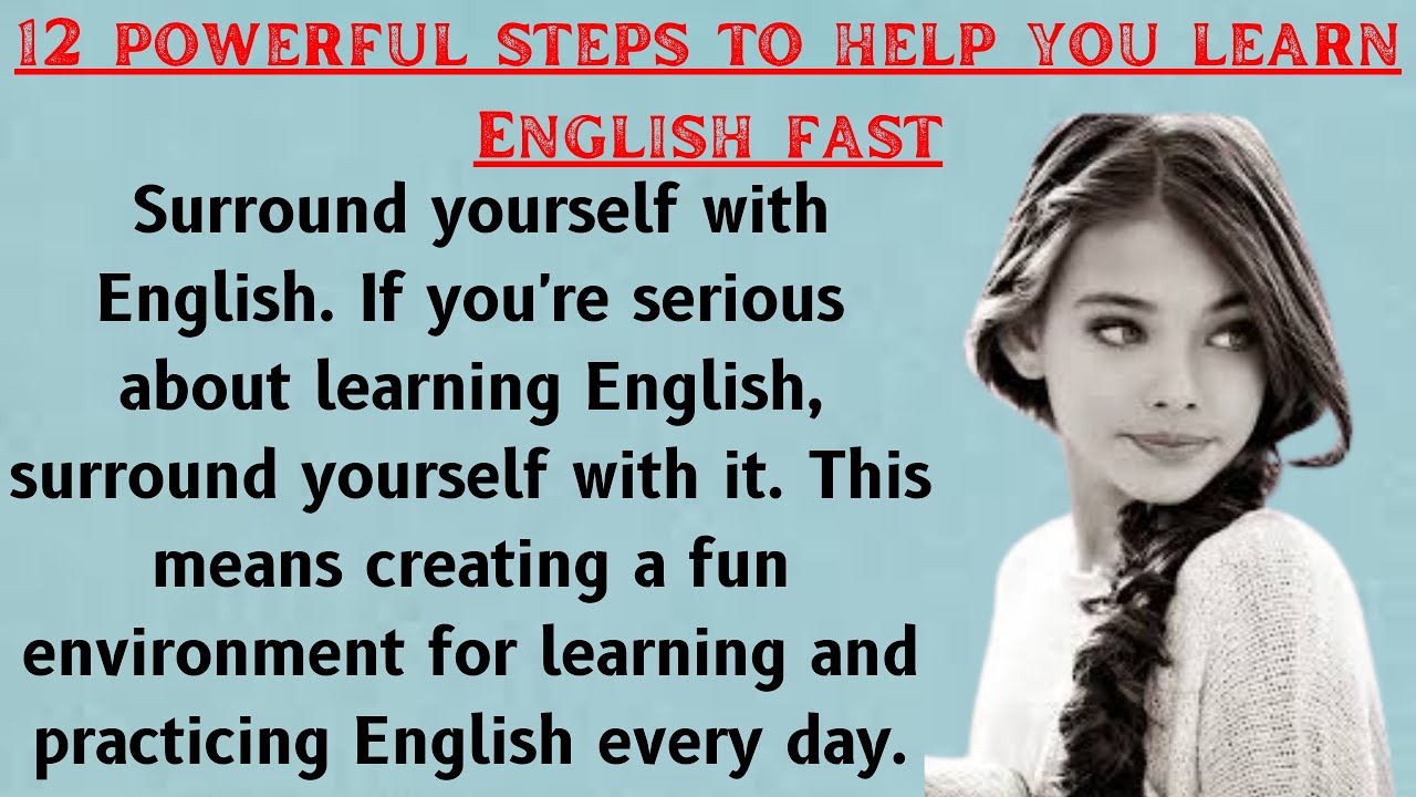 Learn English || 12 Effective Steps to Learn English || Gradded Reader ...