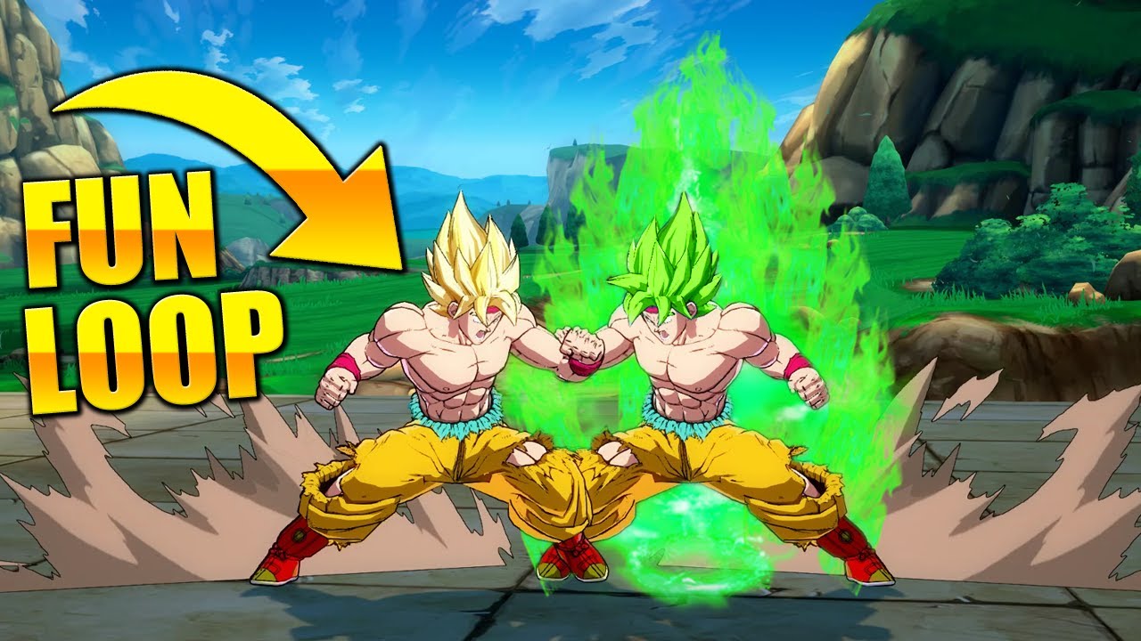 GOKU has a very FUNNY LOOP... DBFZ - YouTube