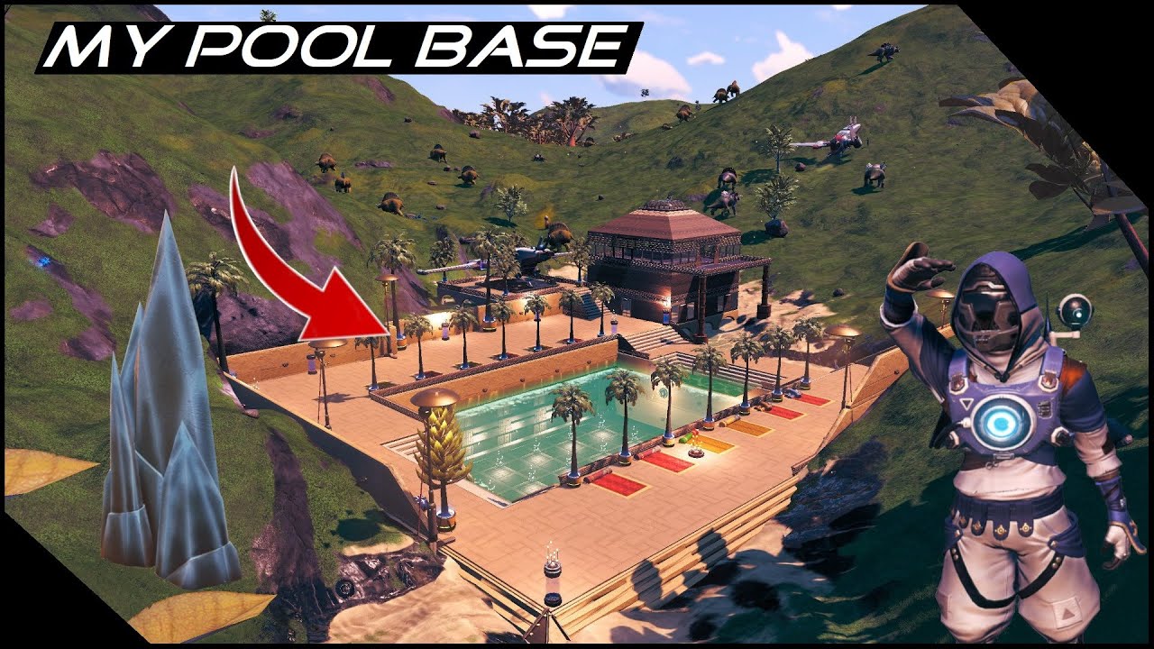 No Man's Sky | I'll show you my new pool base - YouTube