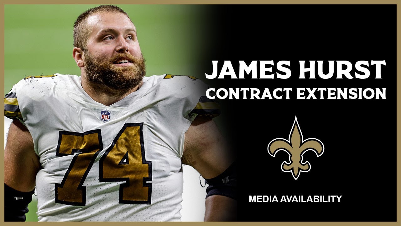 James Hurst talks Contract Extension | New Orleans Saints - YouTube