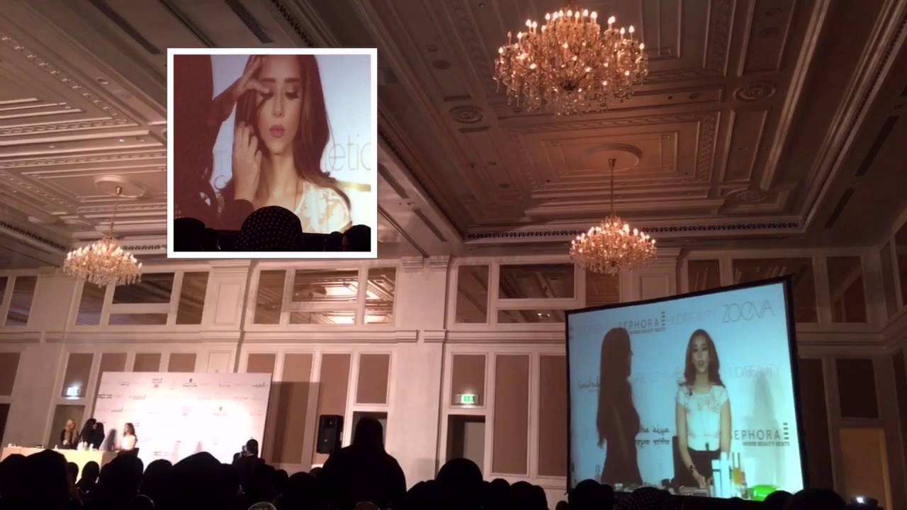 huda Beauty master class -Qatar - YouTube