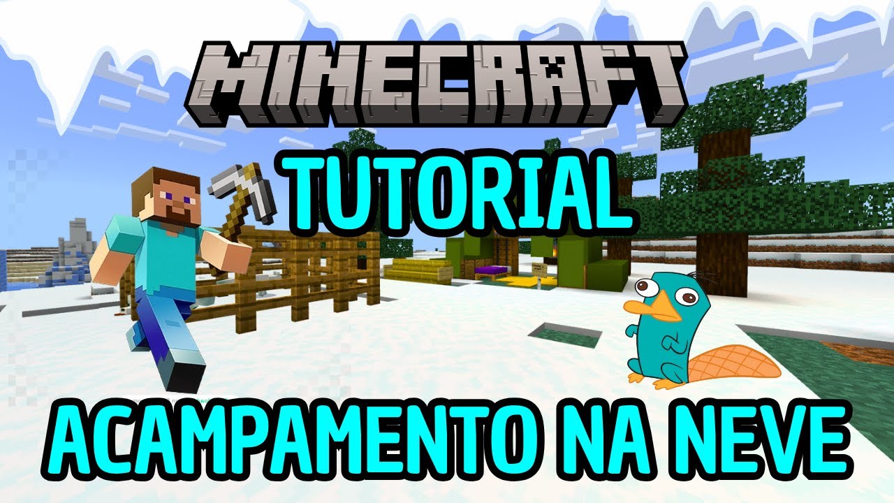 Construindo um Acampamento na Neve no Minecraft! - Tutorial Completo de ...