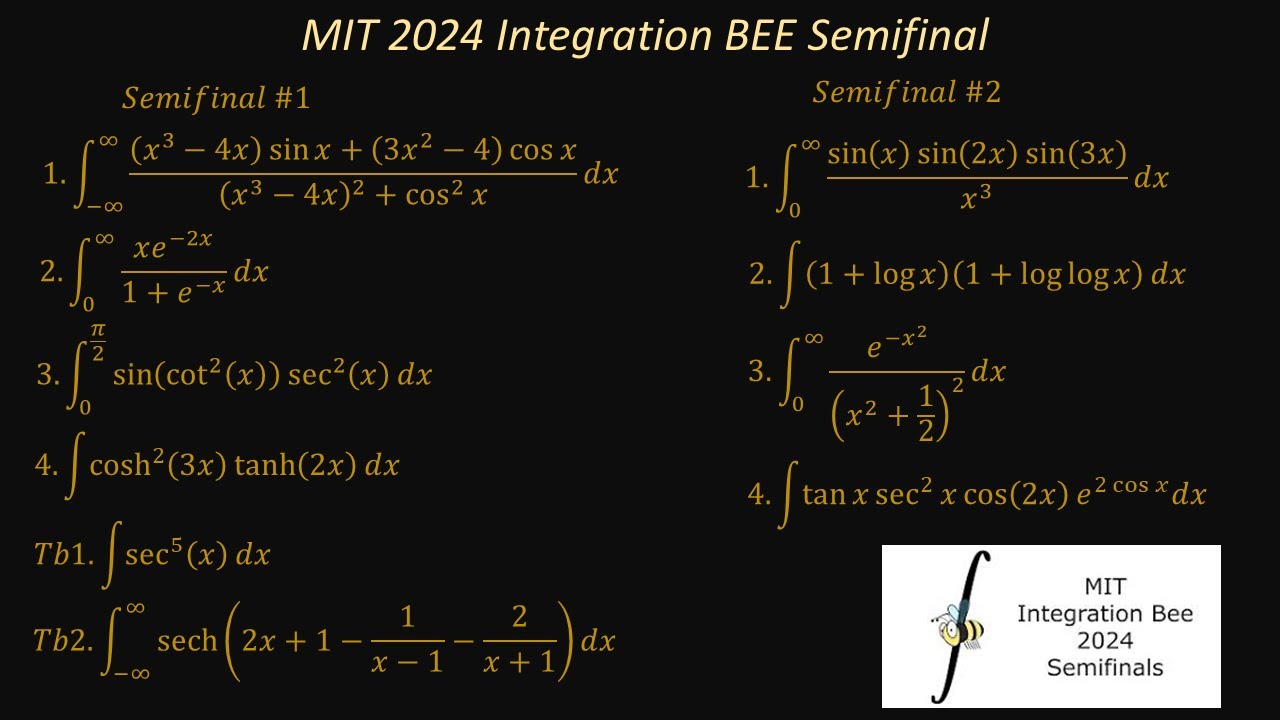 MIT 2024 Integration Bee Semifinal - YouTube