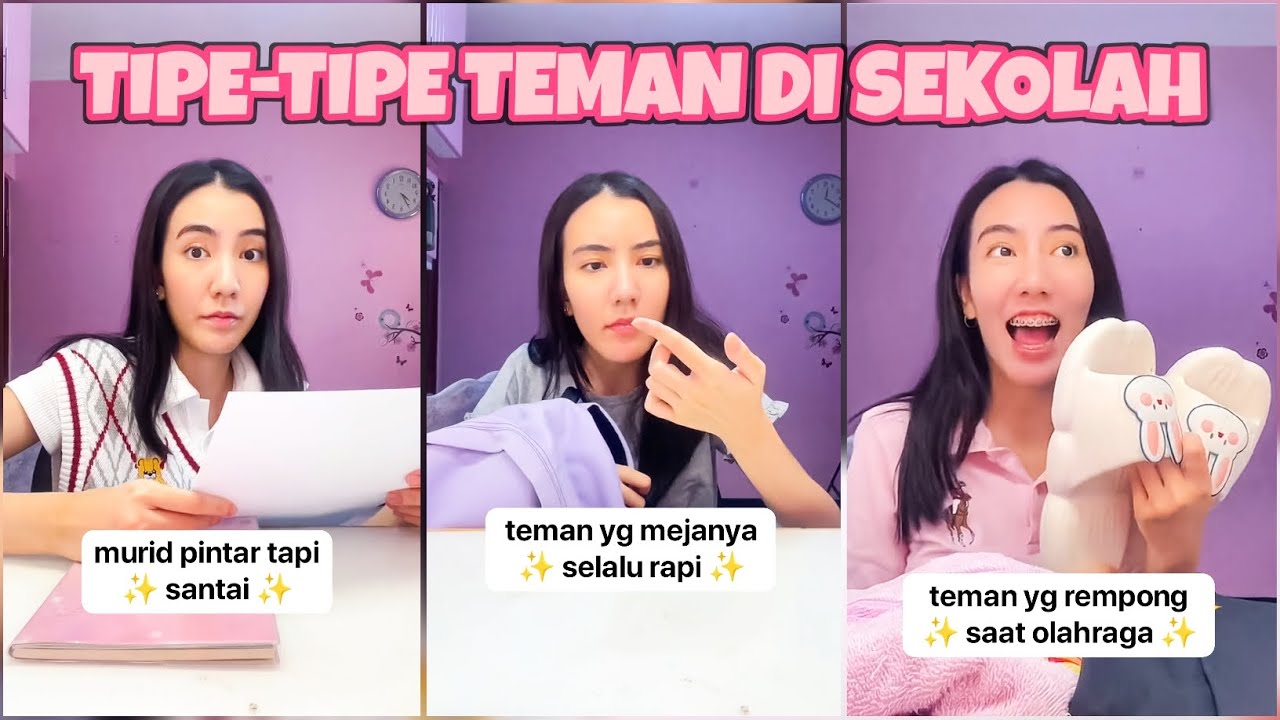 TIPE² TEMAN SEKOLAH‼️😌 Teman Yang Pintar Tapi Selau Santai 🧠 - YouTube