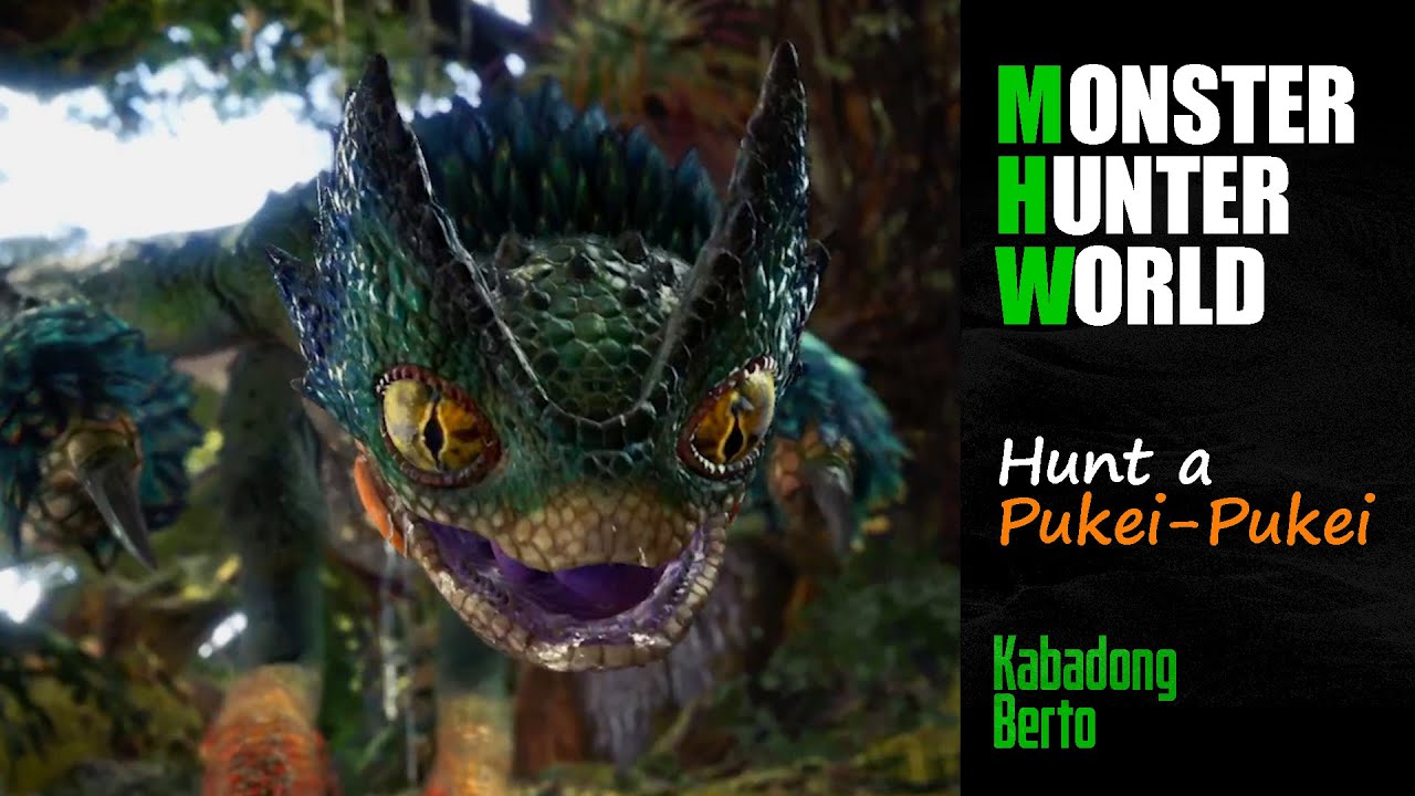 First Pukei-Pukei Hunt | Solo Hammer | Monster Hunter World - YouTube