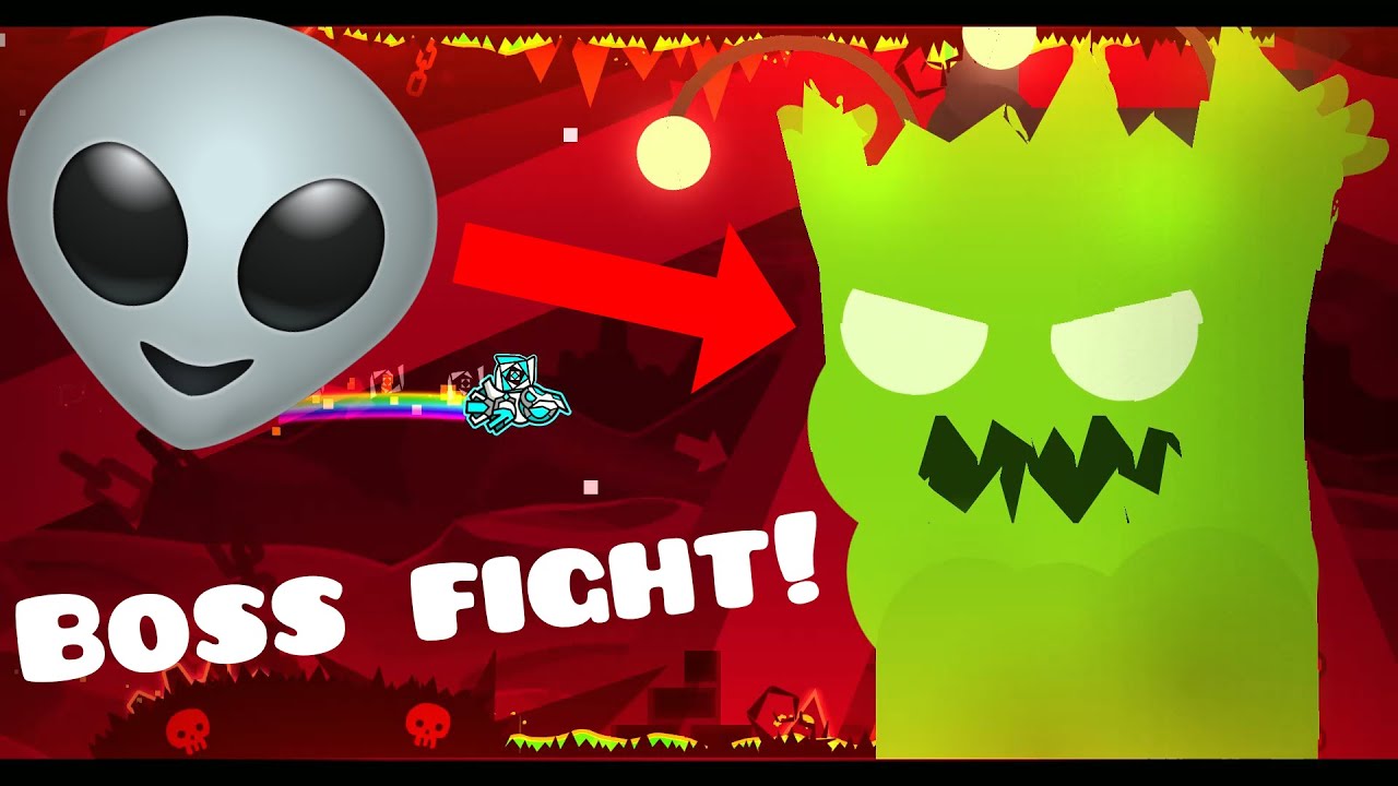 ALIEN BOSS FIGHT!? (Slam! Geometry Dash) - YouTube
