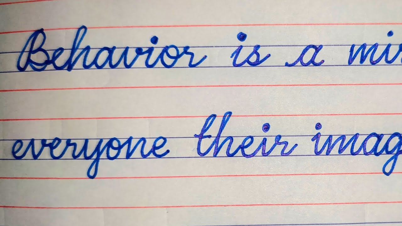 Simple English Proverb Writing | Cursive writing with Nik ️ | How to ...