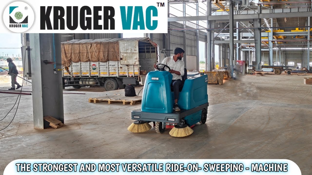Industrial Sweeping Machines KV-1600 Sweeper - YouTube