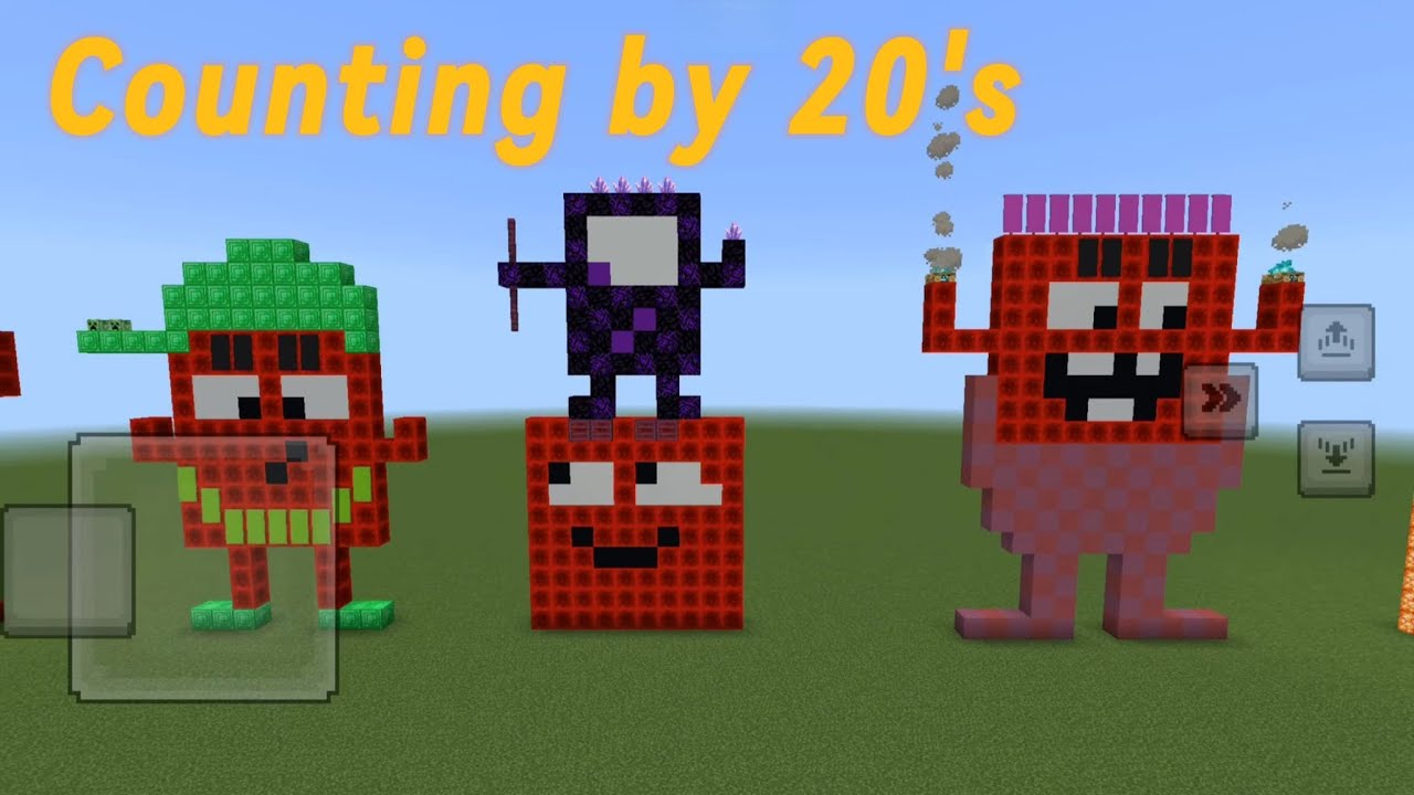 Maheer's counting by 20s in Minecraft! - YouTube