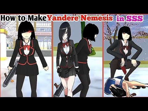 How to get Black Nemesis Uniform 🔪🖤 of Yandere Sim in Sakura School Simulator - YouTube