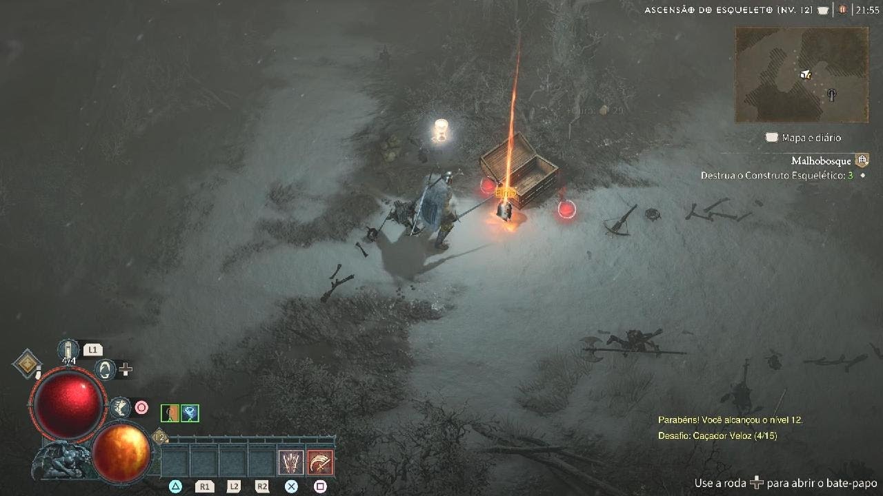 Diablo IV, obtendo Elmo de Osteotrama do Sangue de Ferro (Lendário) de ...