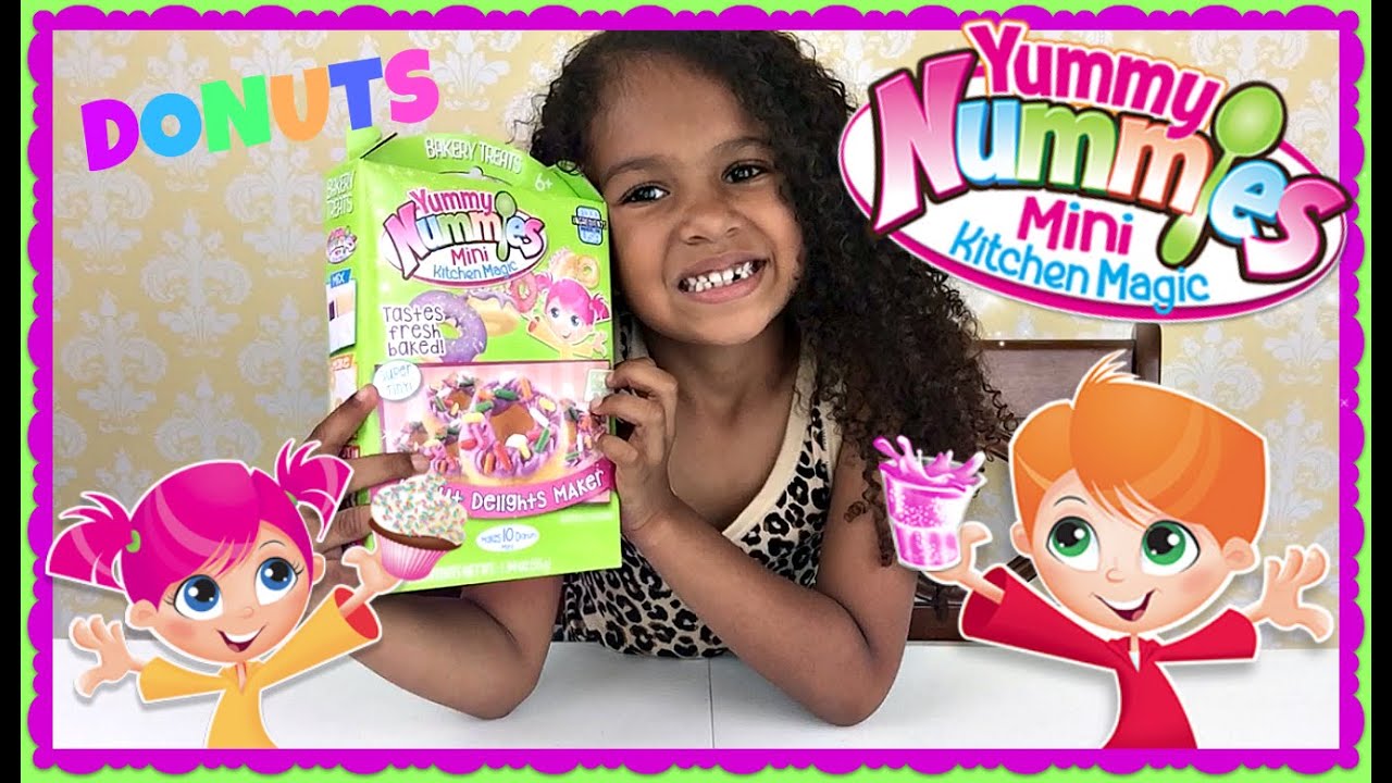 Yummy Nummies Mini Kitchen Magic Donut Delight Maker DIY Kit - YouTube