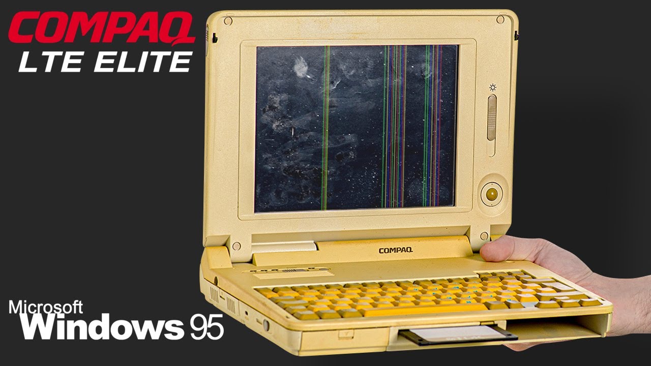 1994 ⚙️ RESTORATION & Repair VINTAGE Laptop | COMPAQ LTE Elite 💻 MS-DOS ...