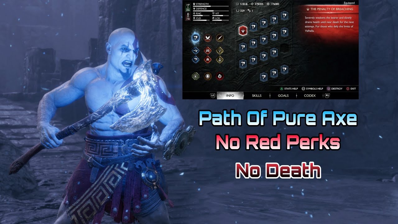 Path Of Pure Axe , No Red Perks , No Death | Show Me Mastery | God Of ...