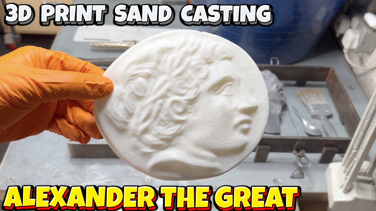 Petrobond Sand Casting 🏖️ A Giant Alexander The Great Coin 🪙 In ...