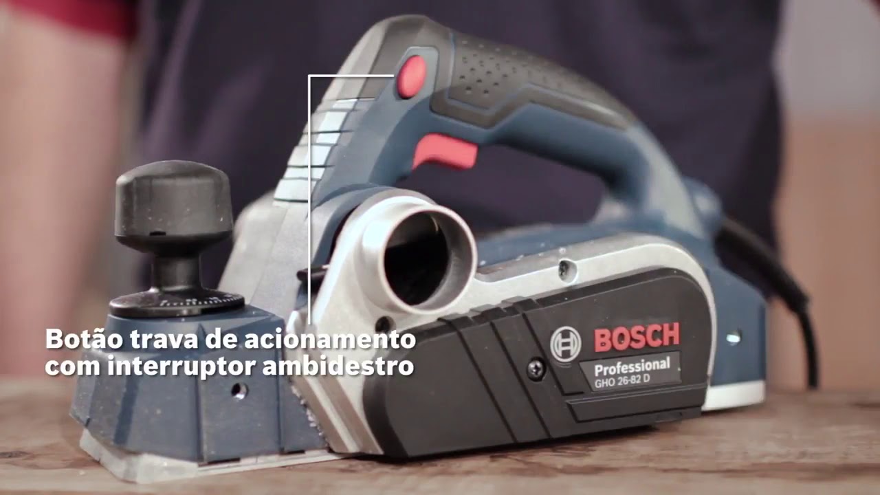 PLAINA ELÉTRICA GHO 16-82D 630W - BOSCH - YouTube