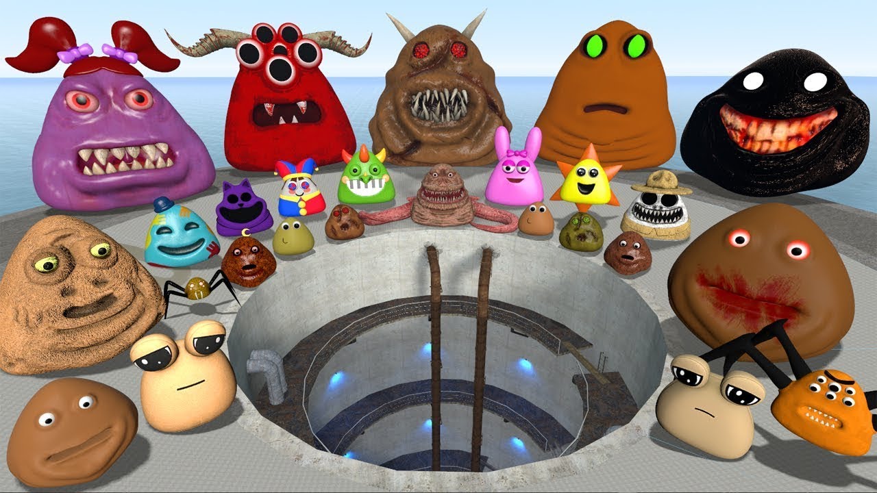 THE PIT VS ALL 3D POU BOU'S REVENGE FAMILY SPARTAN KICKING in Garry's ...