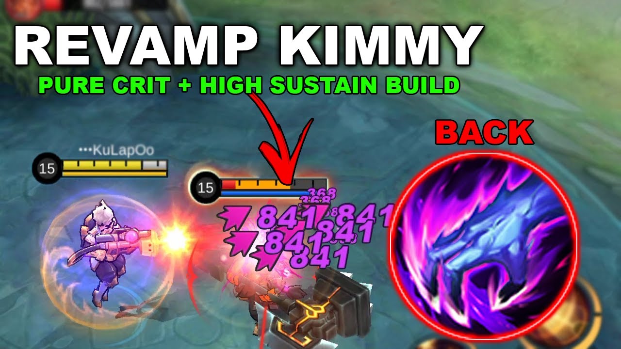 REVAMP KIMMY UNLI CRIT + HIGHLY SUSTAIN BUILD | MOBILE LEGENDS - YouTube