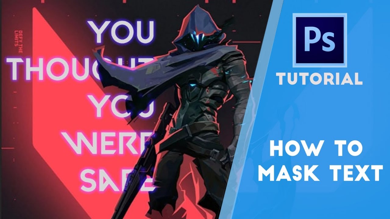 HOW TO MASK TEXT IN PHOTOSHOP! - YouTube