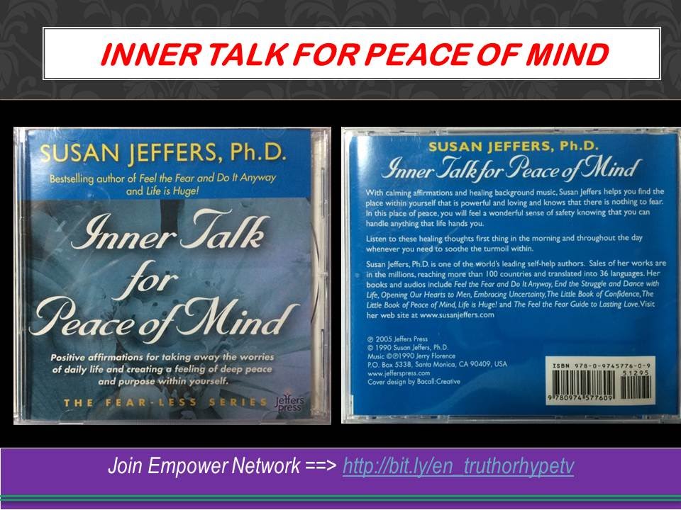Inner Talk Peace of Mind by Susan Jeffers - YouTube