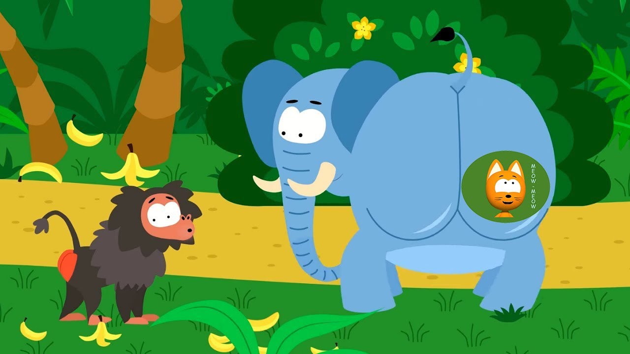 Baboon song - Meow Meow Kitty - Nursery Rhymes - YouTube