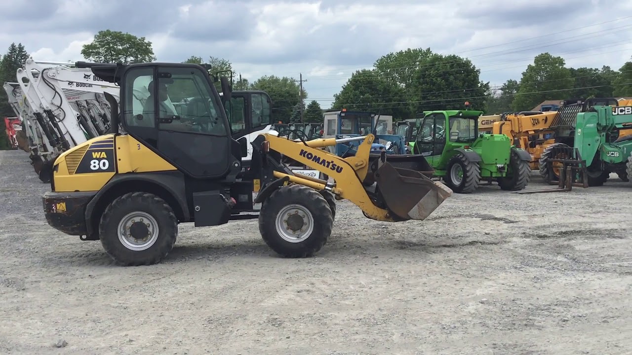 KOMATSU WA80 WHEEL LOADER - YouTube