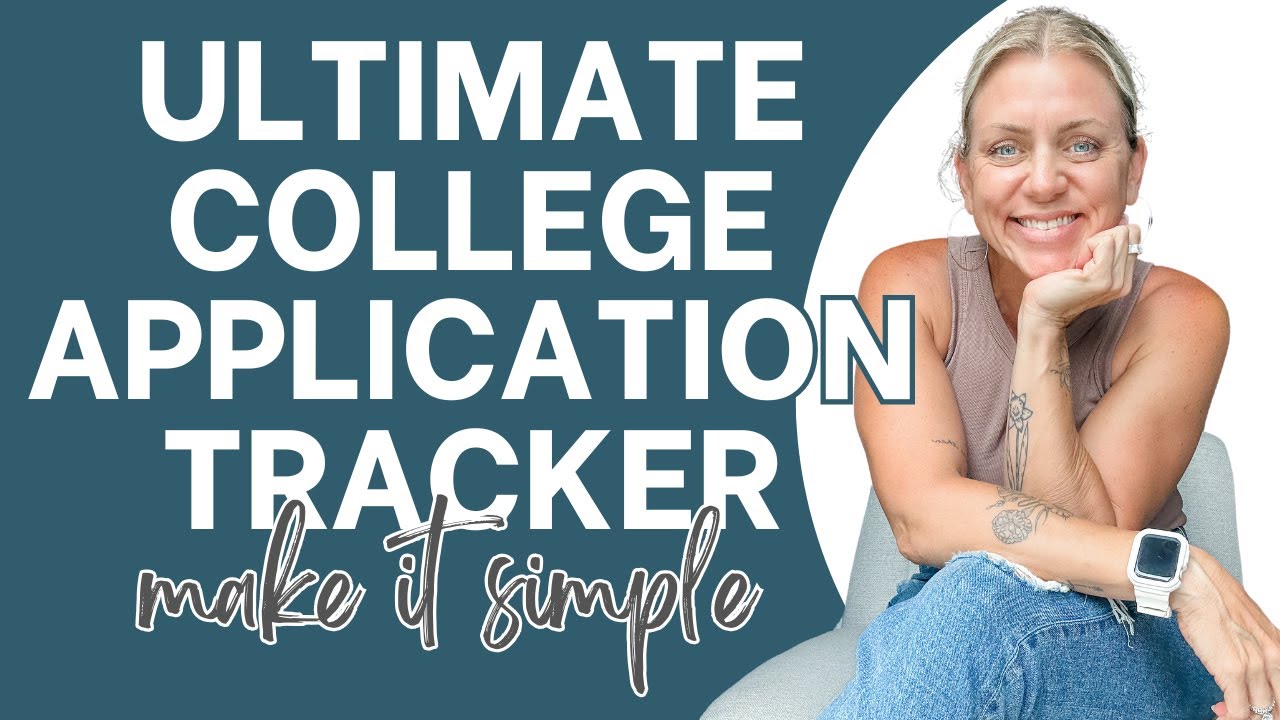 College Application Tracker | Stay Organized + Stress Free - YouTube