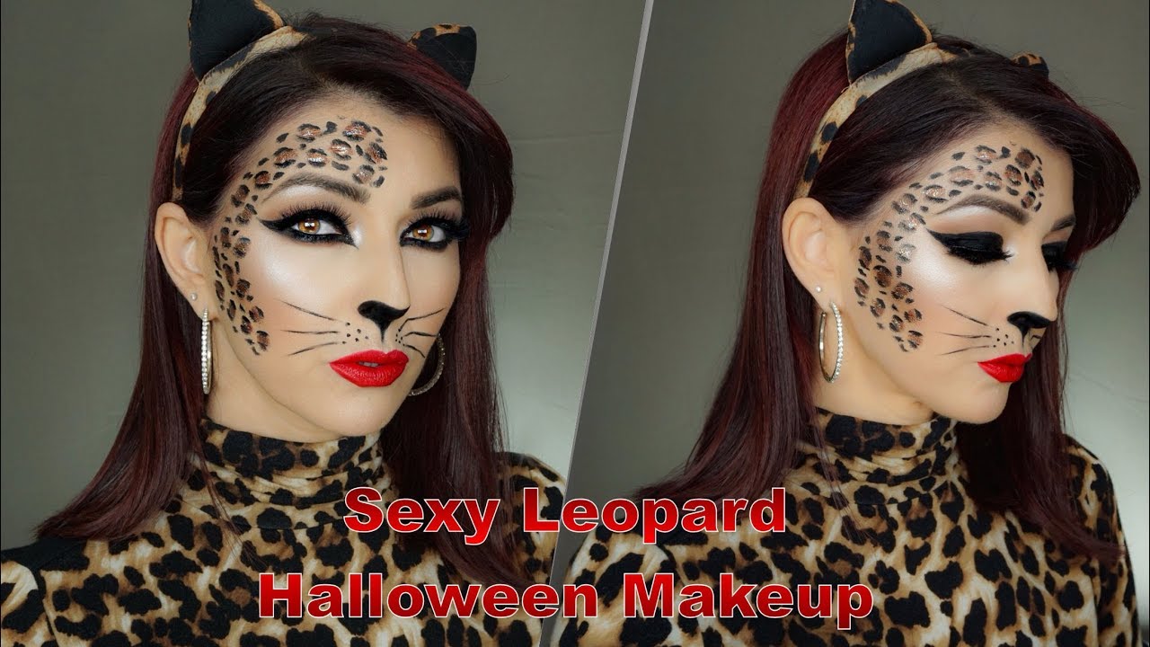 Sexy Leopard Cat Halloween Makeup Youtube
