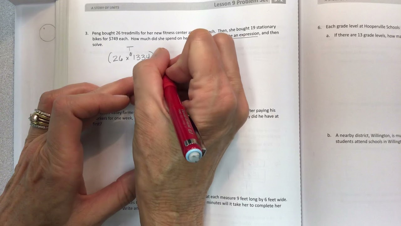 Eureka math grade 5 module 2 lesson 9 problem set - YouTube