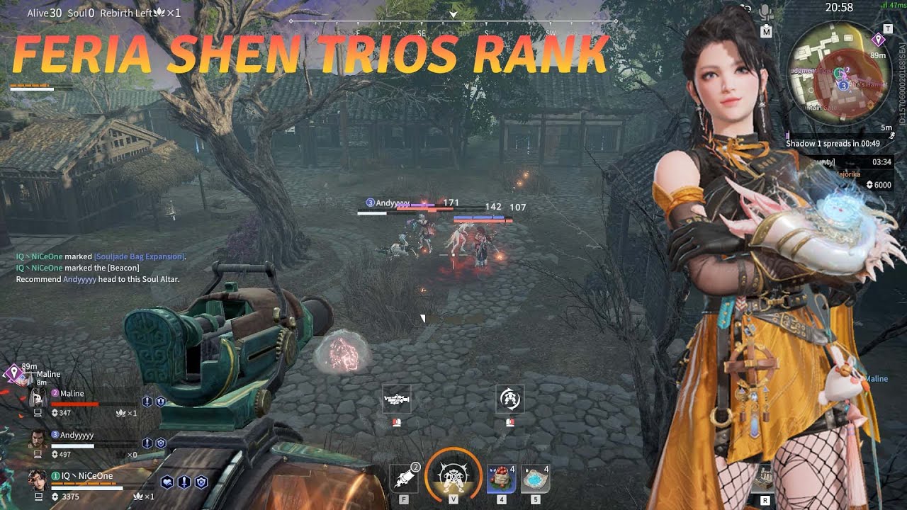 FeRia Shen Trios Rank Naraka Ep.155 #narakabladepoint #niceonegaming ...