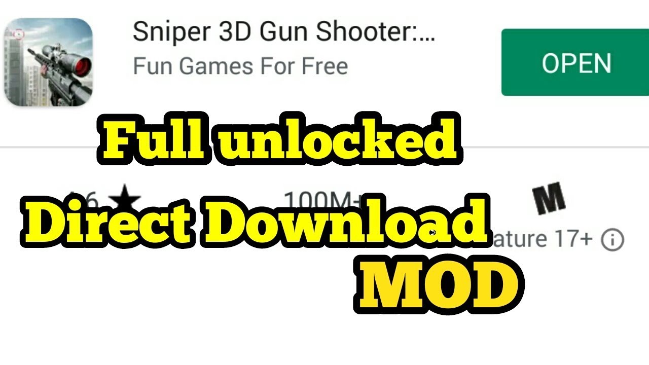 Sniper 3D MOD Apk Latest full version free Direct download Android ...