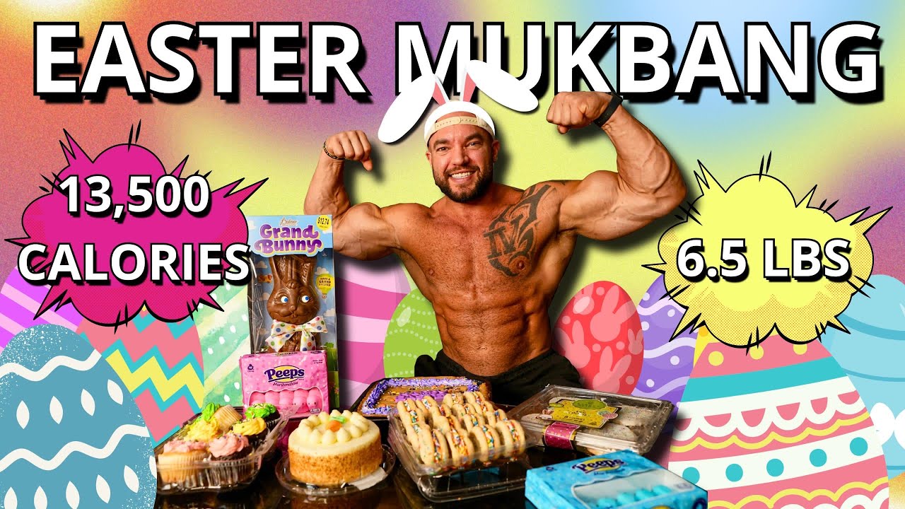 I GAINED 12 LBS - EASTER MUKBANG FOR JESUS - 13,500 CALORIES - YouTube